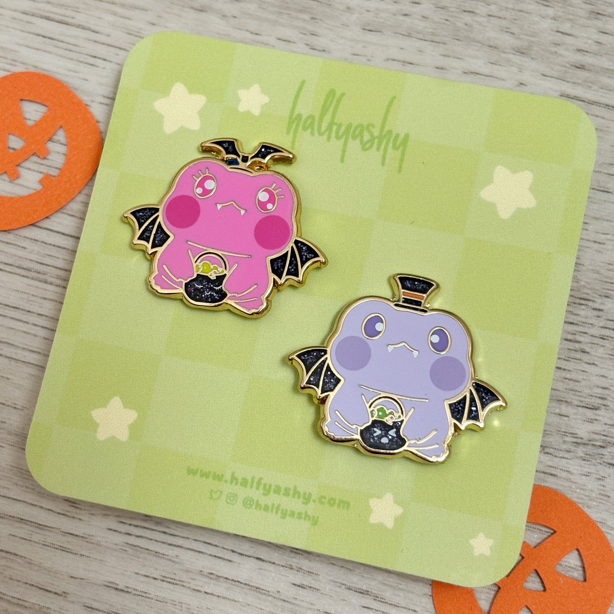Batty Froggo Enamel Pins – halfyashy