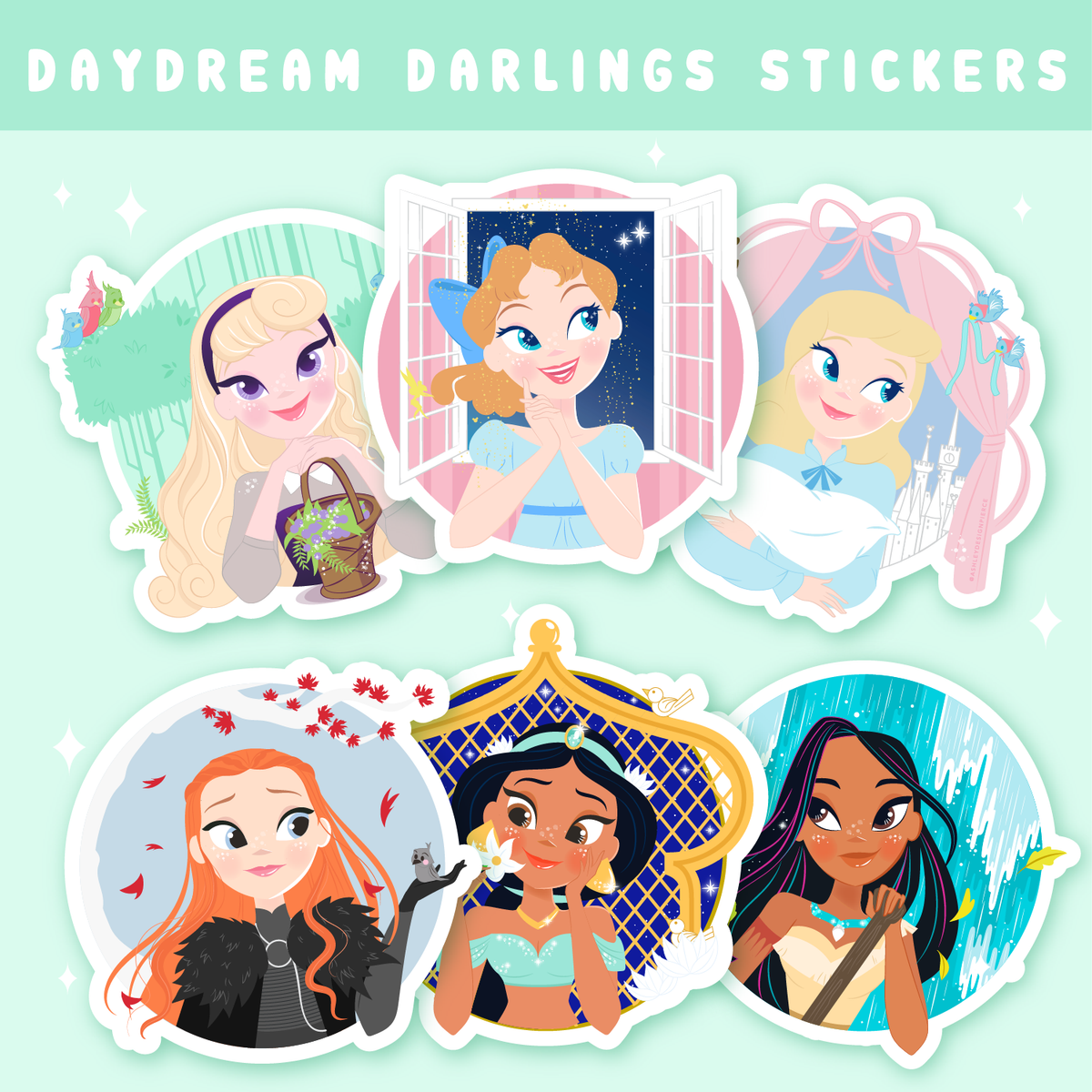 Daydream Darling Vinyl Stickers – halfyashy